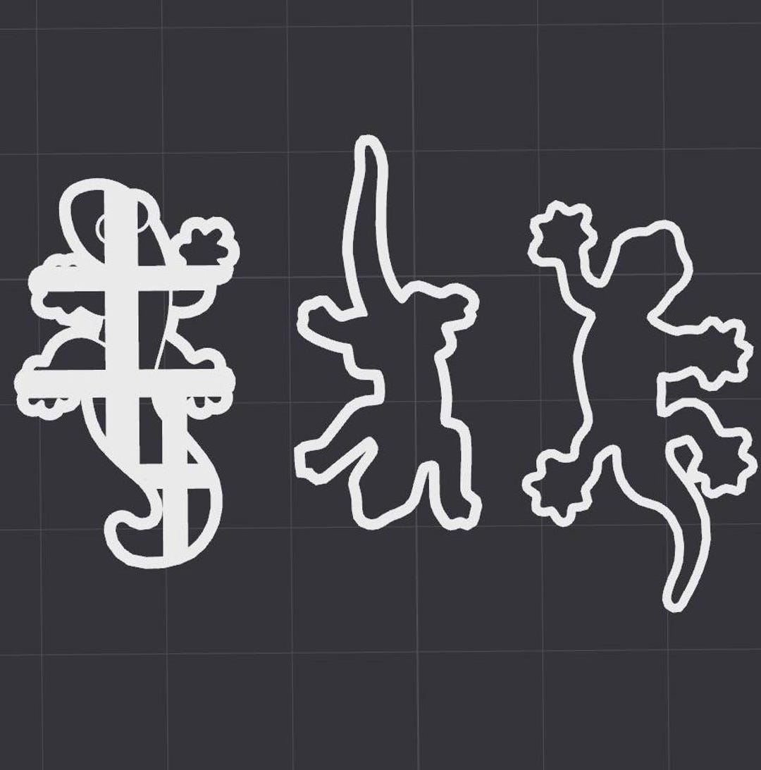 Lizard Gecko Cookie Cutter STL 3D Printer File - Etsy