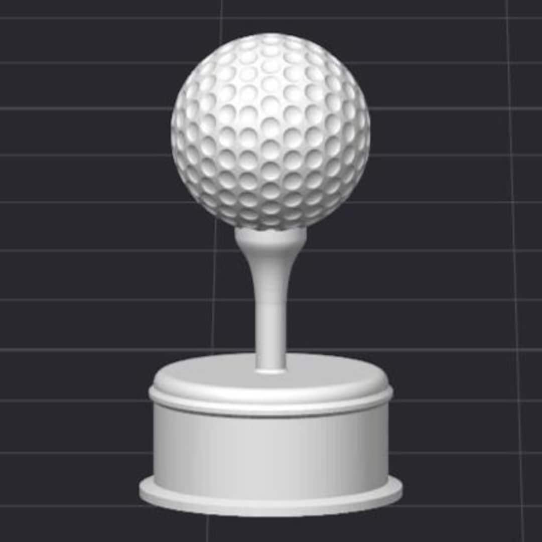 Golf Ball Trophy Golfing STL 3D Printer File - Etsy