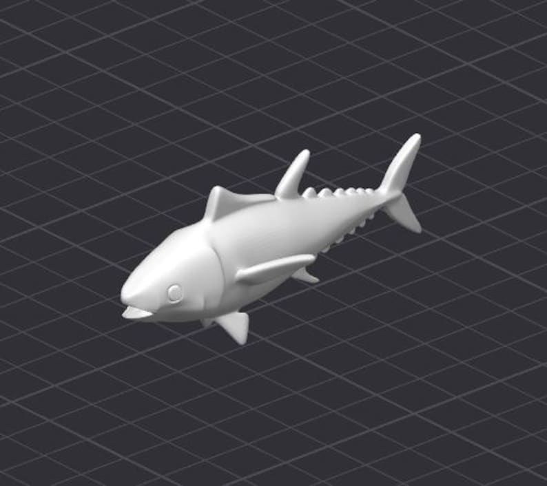 Tuna Fish STL 3D Printer File Ocean Animal - Etsy