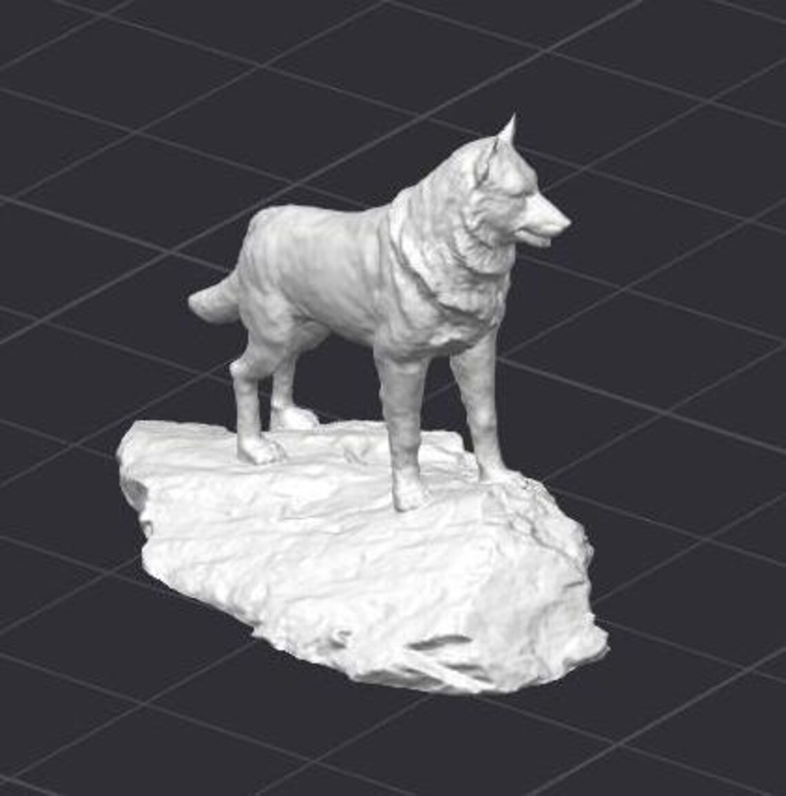 Wolf Husky Dog STL 3D Printer File Statue - Etsy