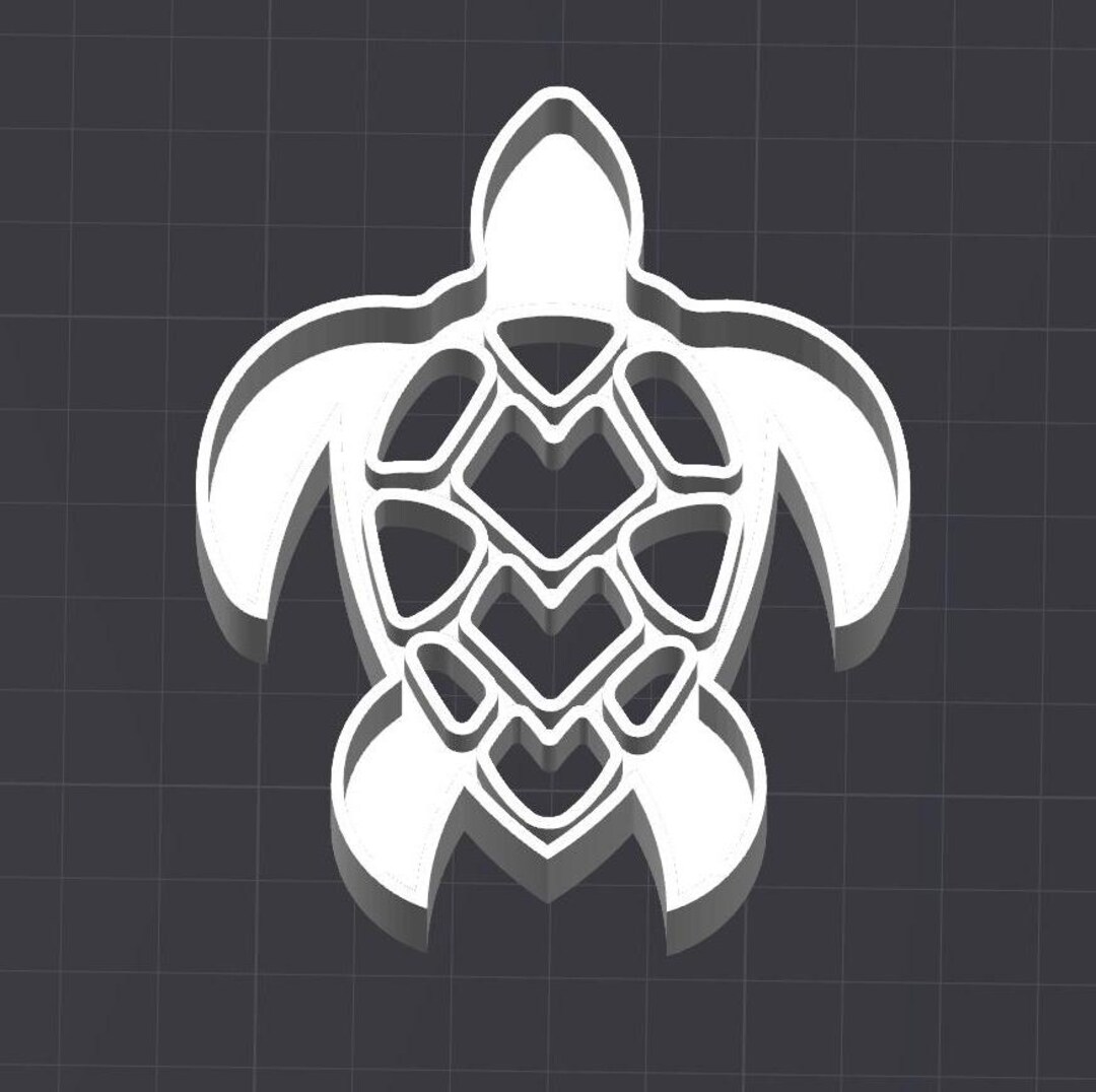 Sea Turtle Cookie Cutter STL 3D Printer File - Etsy