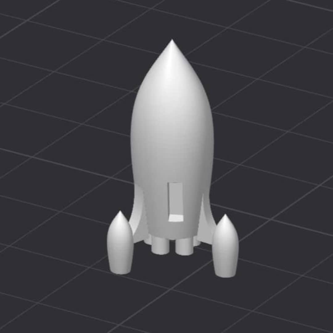 Rocket Space Ship STL 3D Printer File - Etsy