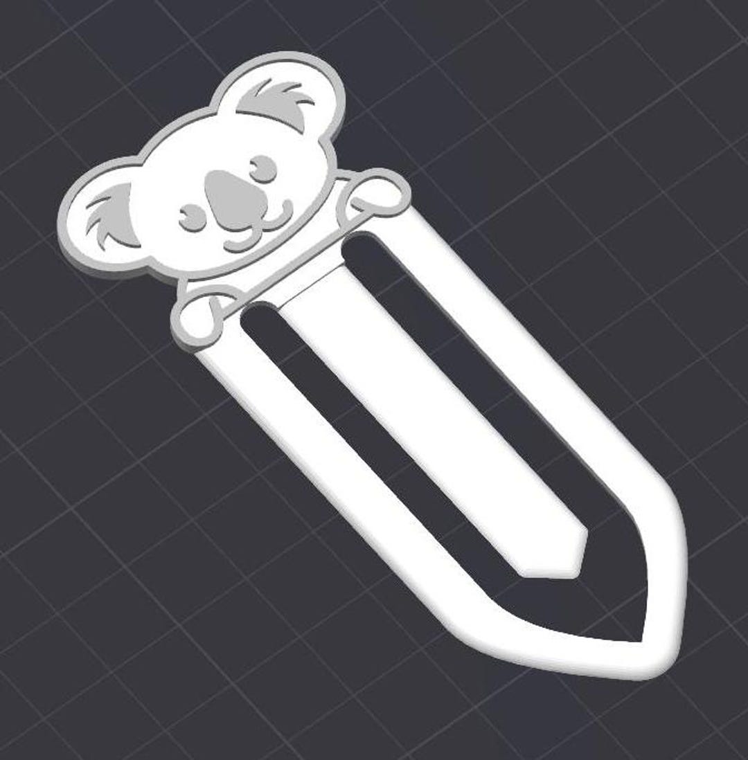 Koala Bookmark STL 3D Printer File - Etsy