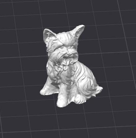 Yorkie Sitting STL 3D Printer File - Etsy