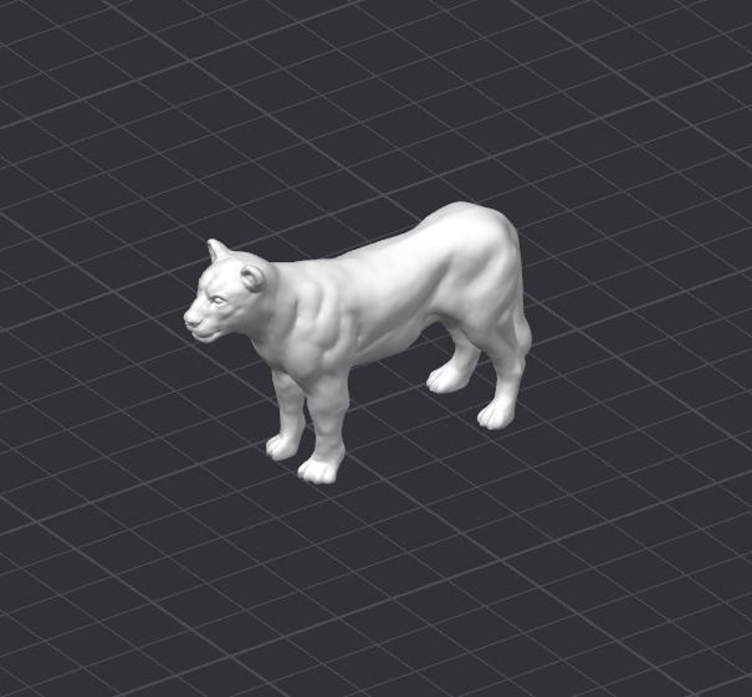 Lioness STL 3D Printer File Animal Lion - Etsy