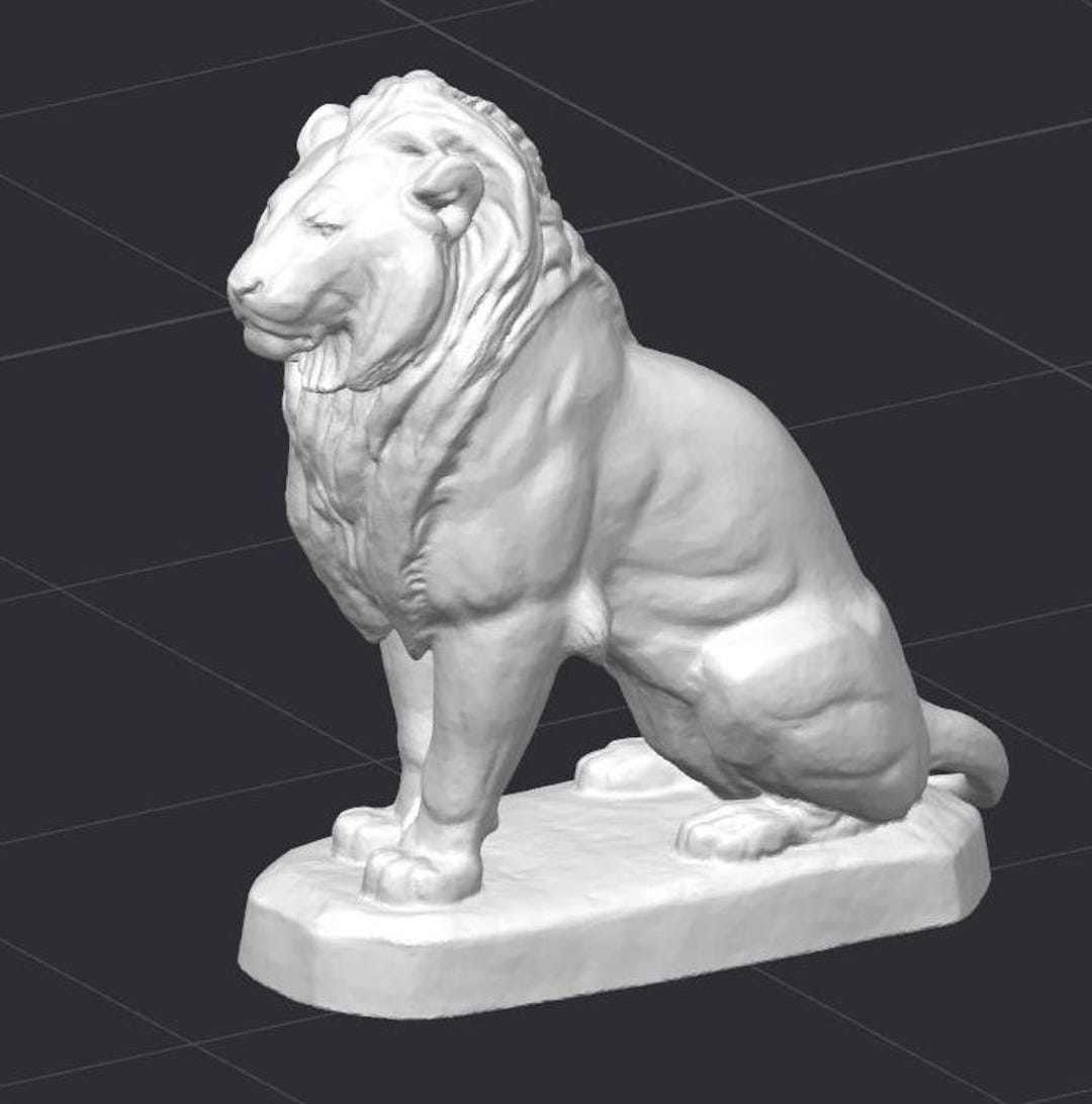 Lion Sculpture Statue STL 3D Printer File - Etsy