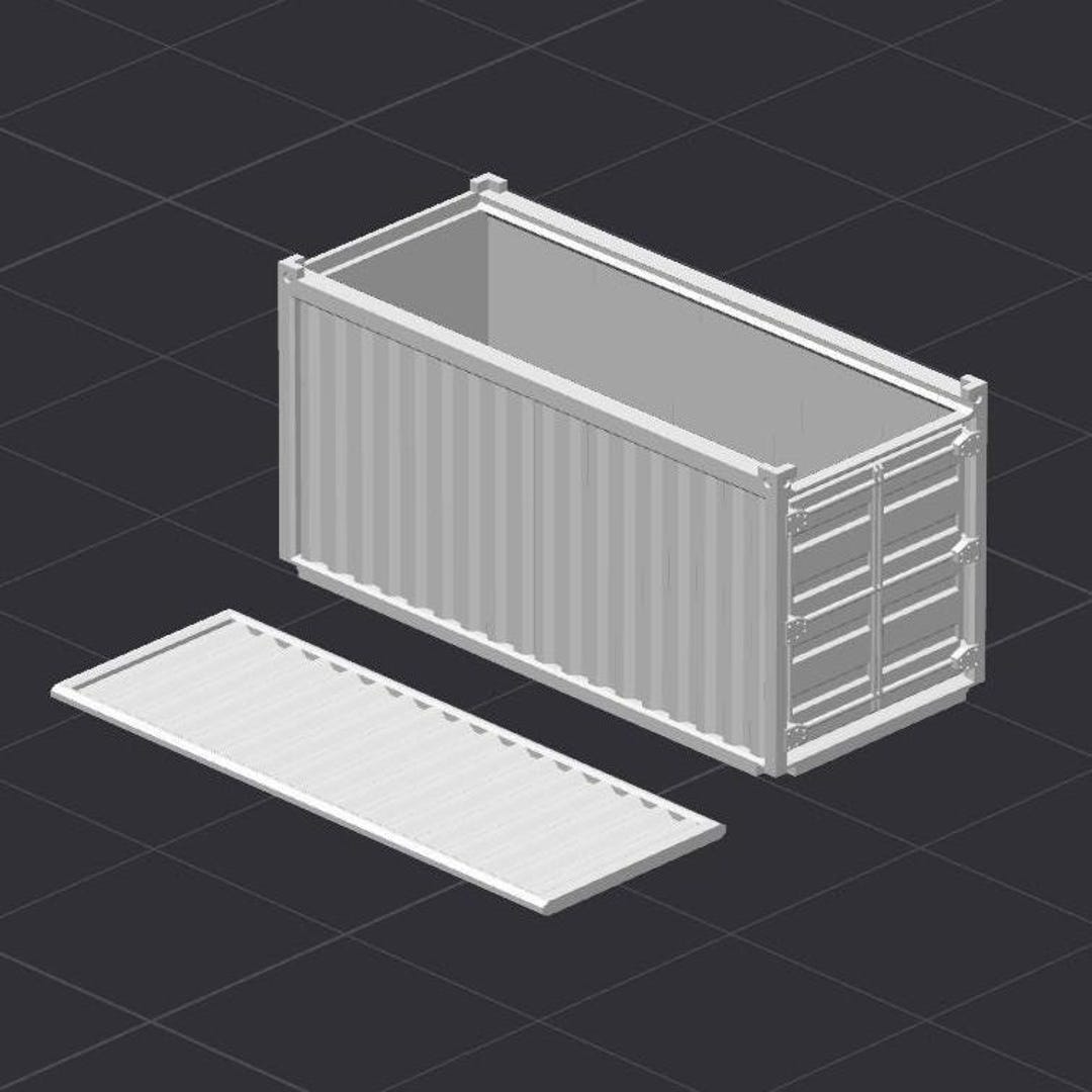 Shipping Container Stash Container Box Organizer STL 3D Printer File - Etsy
