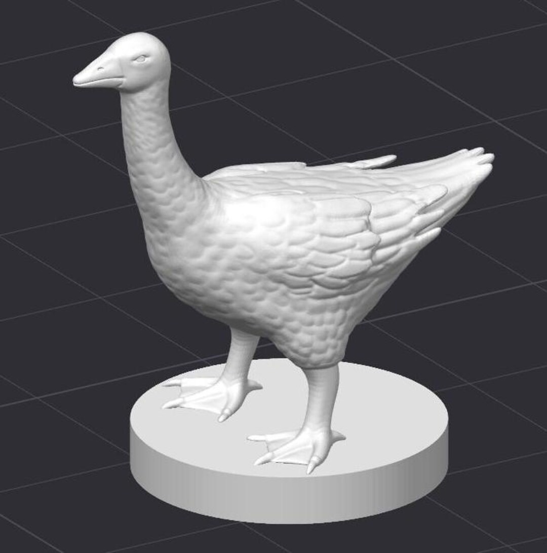 Goose Duck Bird STL 3D Printer File - Etsy