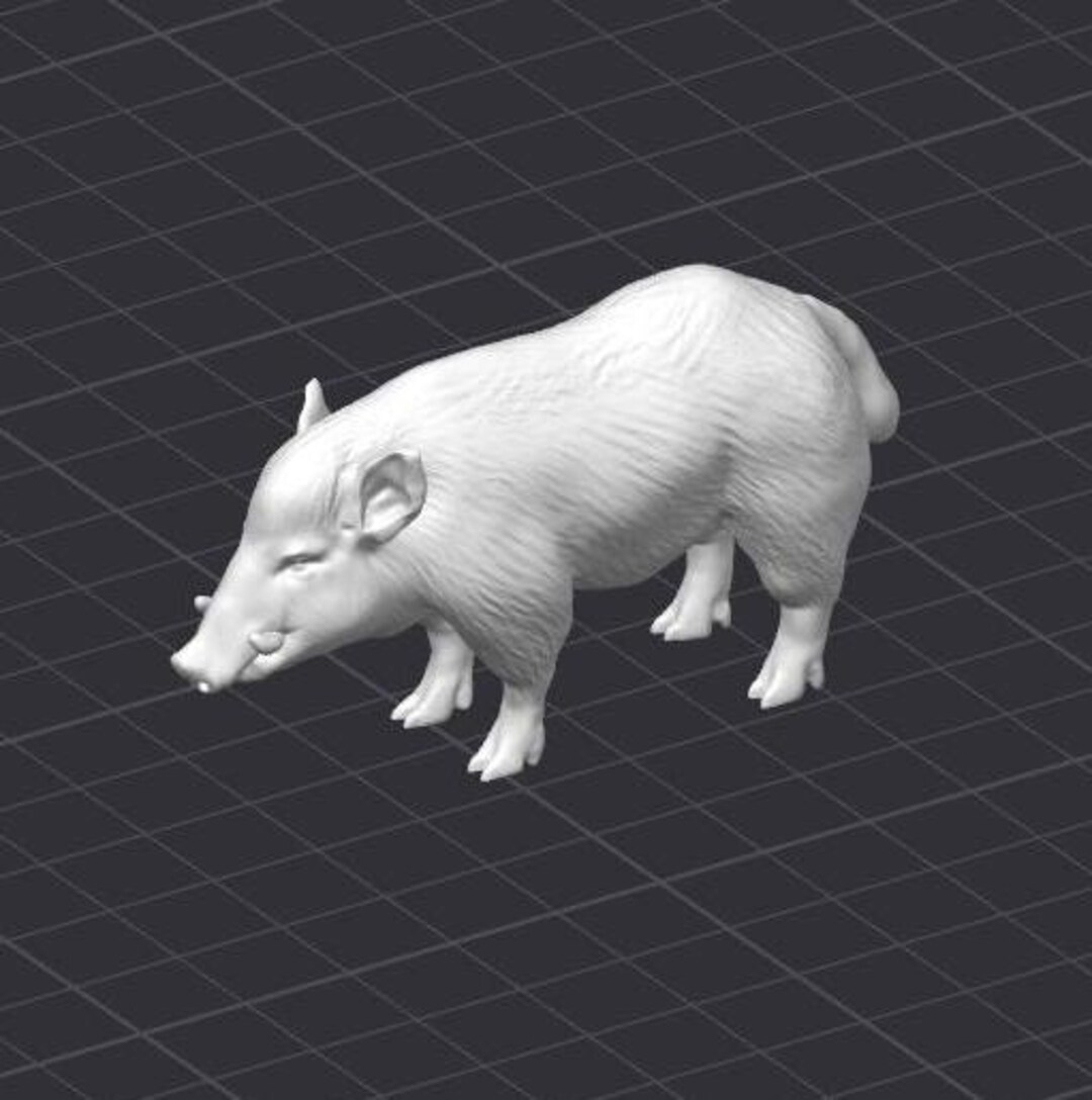 Wild Boar STL 3D Printer File Pig Hunting - Etsy