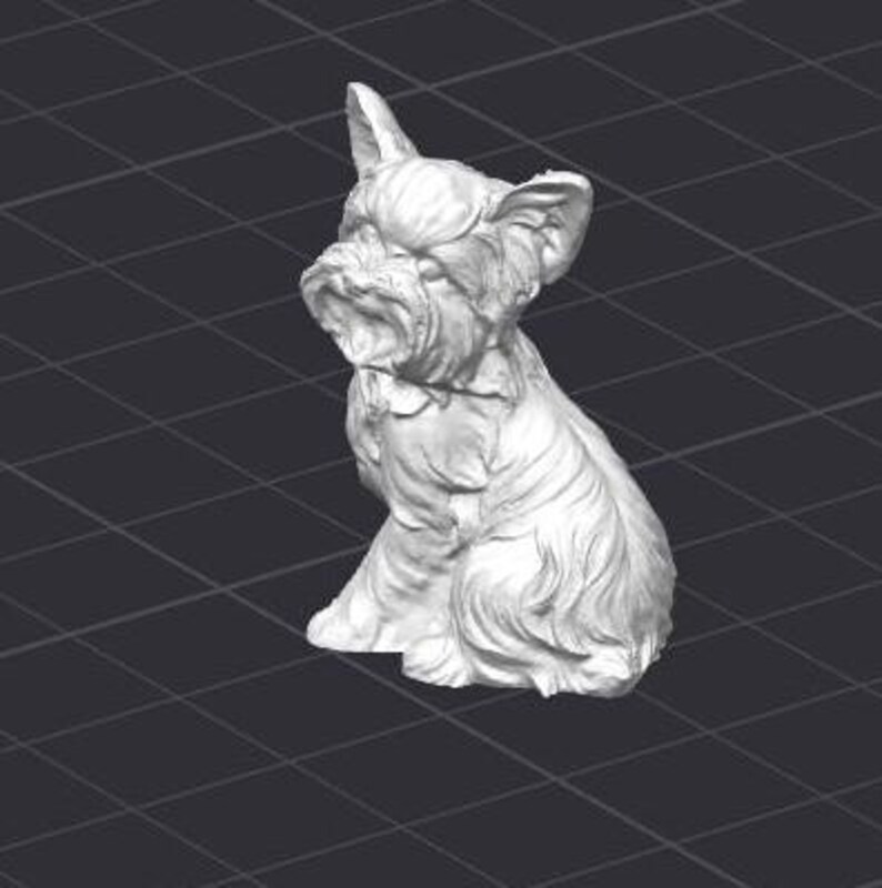 Yorkie Sitting STL 3D Printer File - Etsy