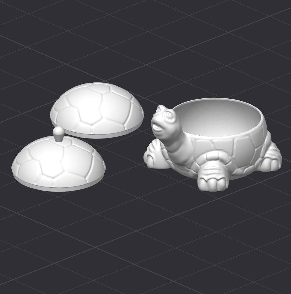 Turtle Candy Dish STL 3D Printer File - Etsy