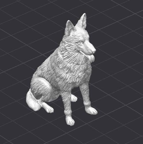 German Sheppard Dog STL 3D Printer File - Etsy