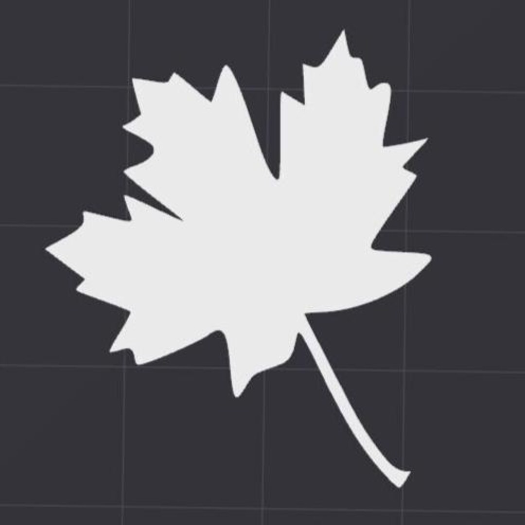 Maple Leaf Charm STL 3D Printer File - Etsy