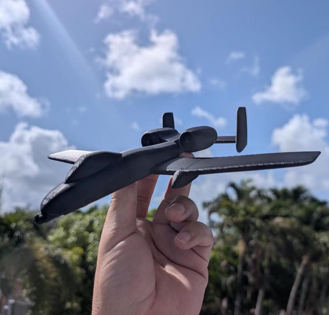 A10 Warthog Airplane 3D Printed Plane Fighter Jet A-10 Thunderbolt II 2 ...
