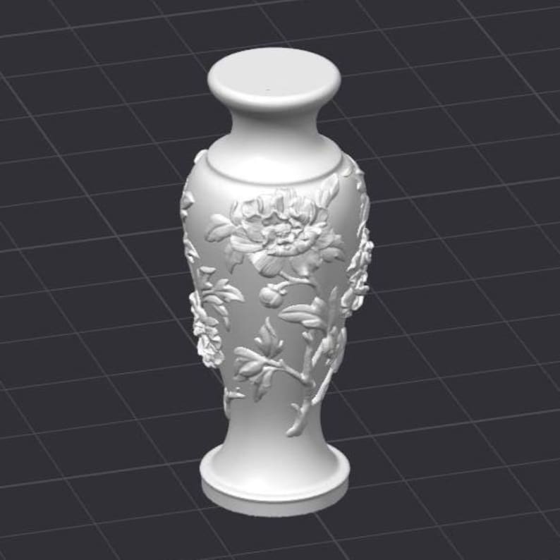 Peony Vase Flower Floral STL 3D Printer File - Etsy