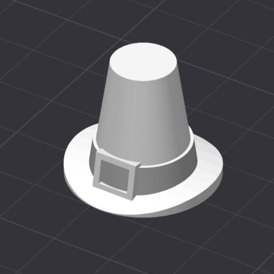 Pilgrim Hat Thanksgiving STL 3D Printer File - Etsy