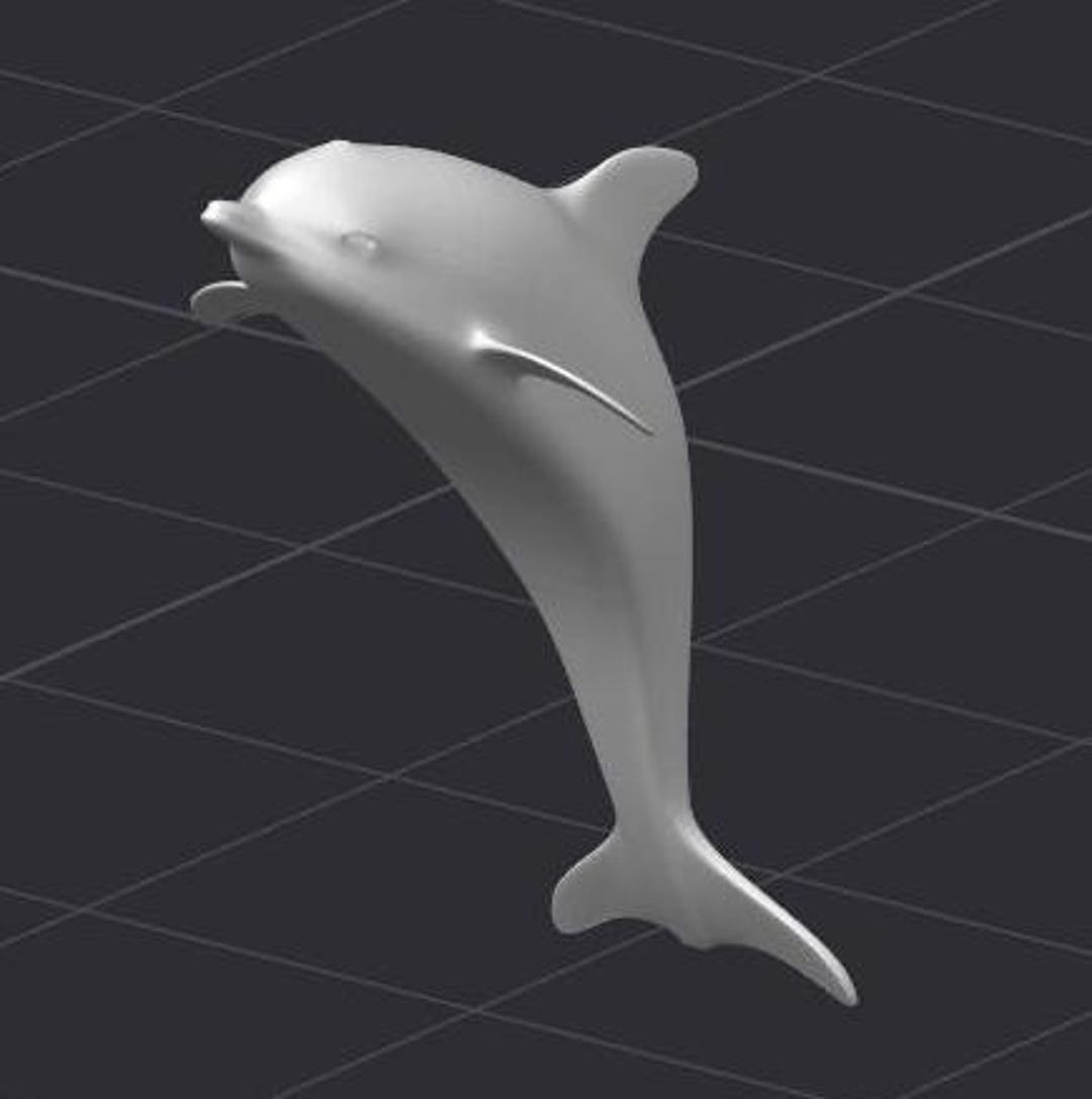 Dolphin STL 3D Printer File - Etsy