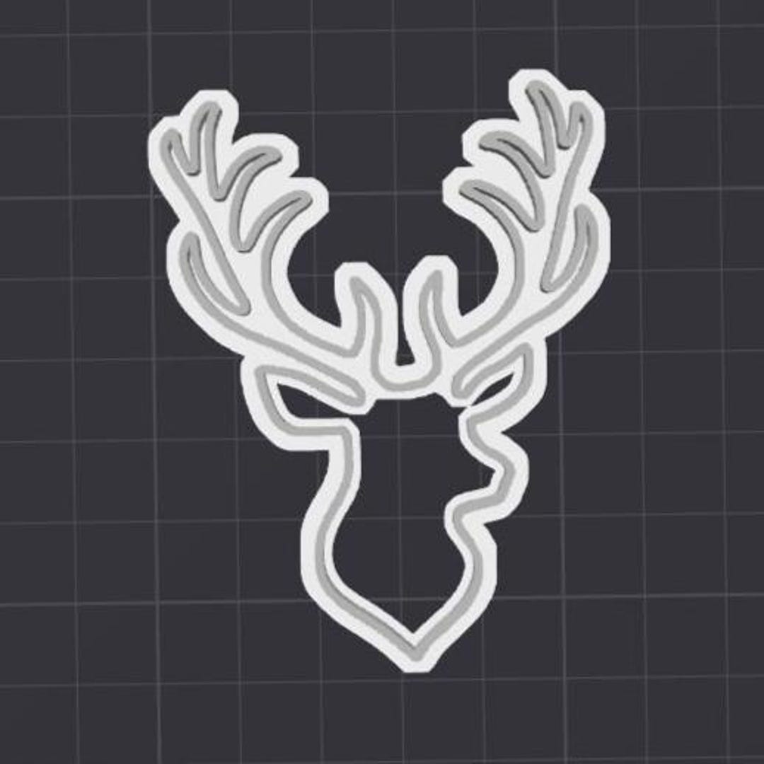 Deer Antler Cookie Cutter STL 3D Printer File - Etsy