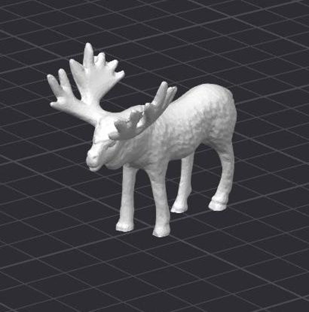 Moose STL 3D Printer File Animal - Etsy