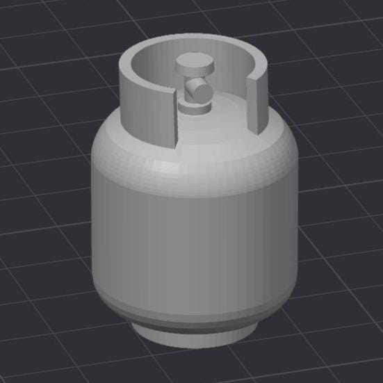 Propane Tank Gas Cylinder Diorama STL 3D Printer File - Etsy