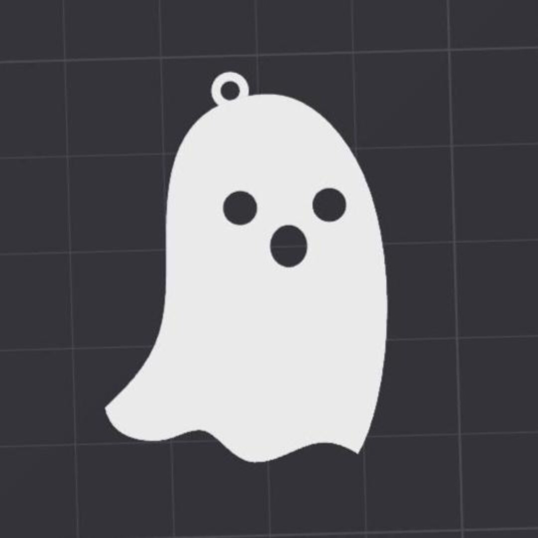 Ghost Charm Keychain Cute STL 3D Printer File - Etsy