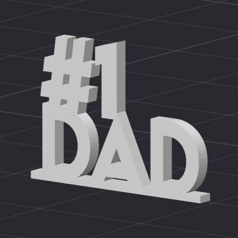 Fathers Day #1 Dad STL 3D Printer File - Etsy Australia