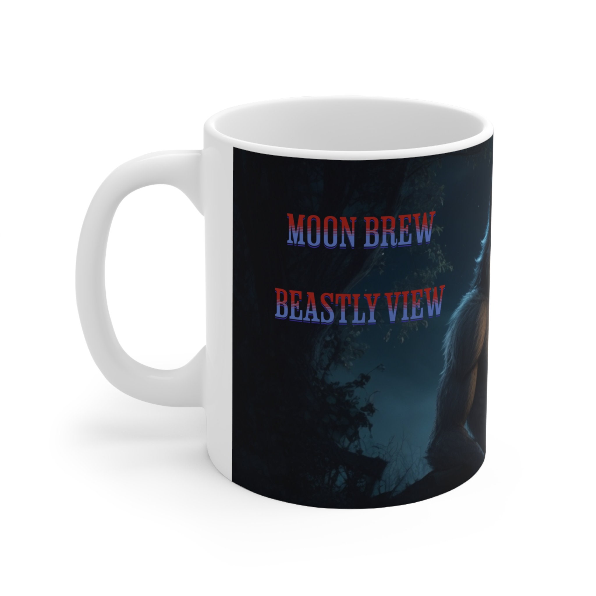 Werewolf Coffee Mug, moon Brew Beastly View Quote, Full Moon Halloween ...