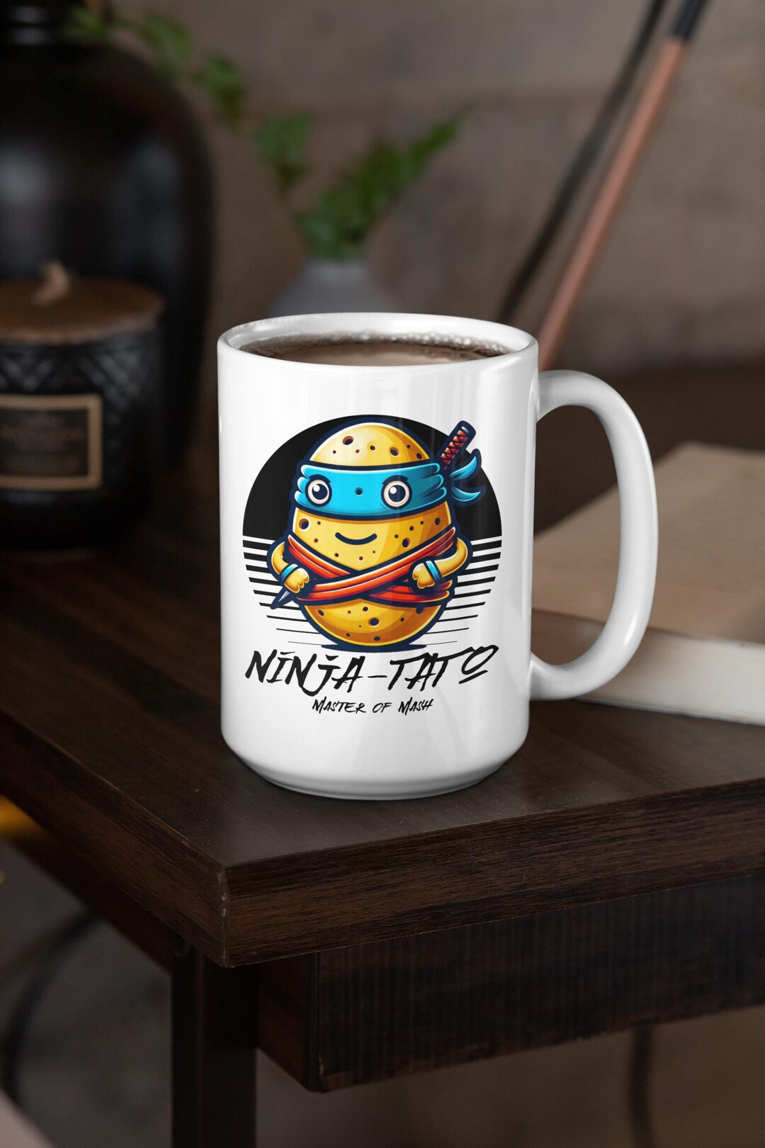 Ninja-tato Master of Mash Mug, Funny Ninja Mug, Potato Cup, Funny ...