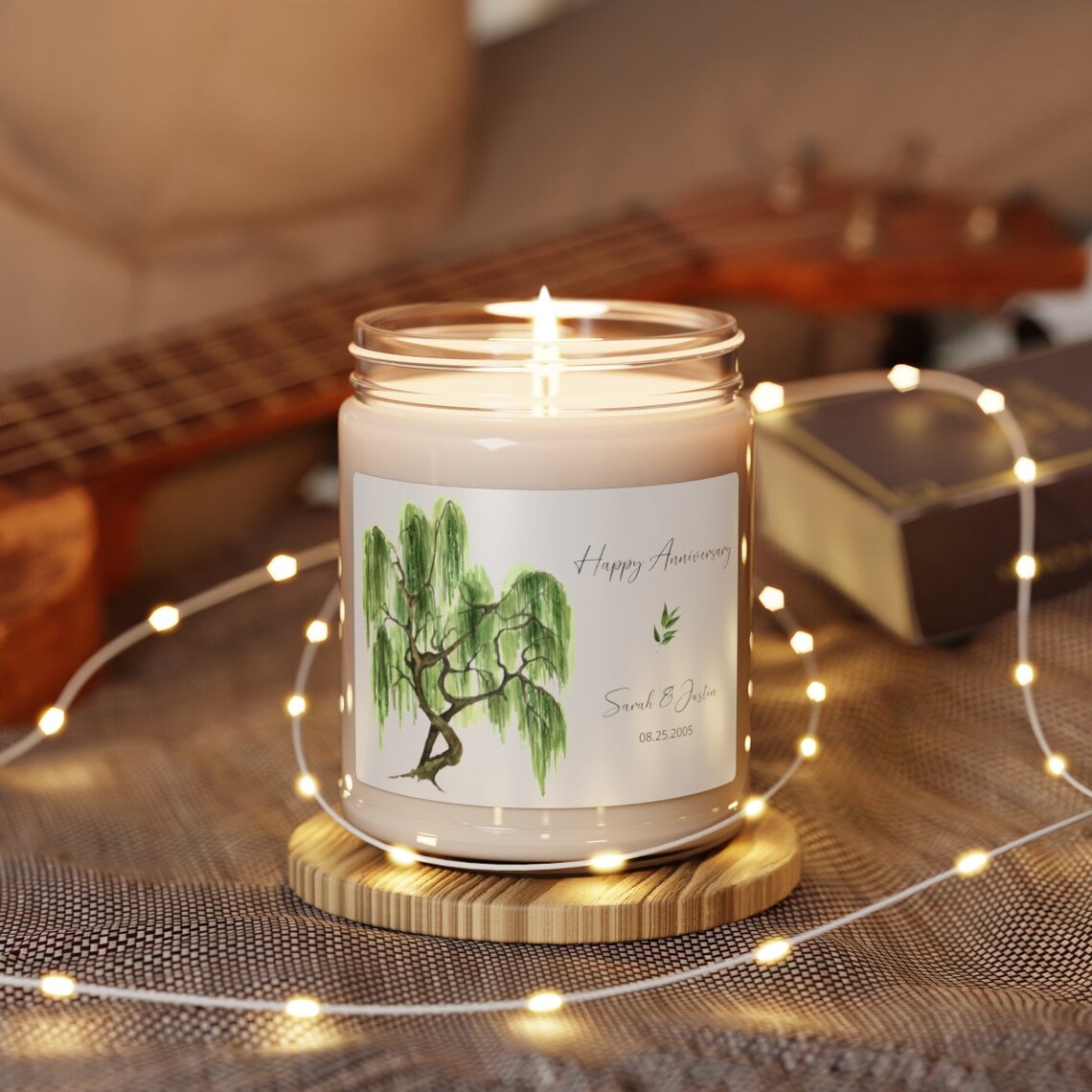 Willow Tree Anniversary Candle, Personalized Wedding Gift, Marriage ...