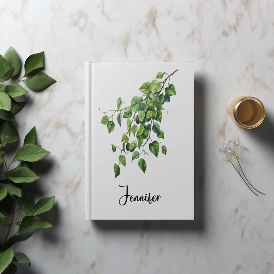 Custom Vine Birthday Journal, Personalized Diary, Custom Name Notebook ...
