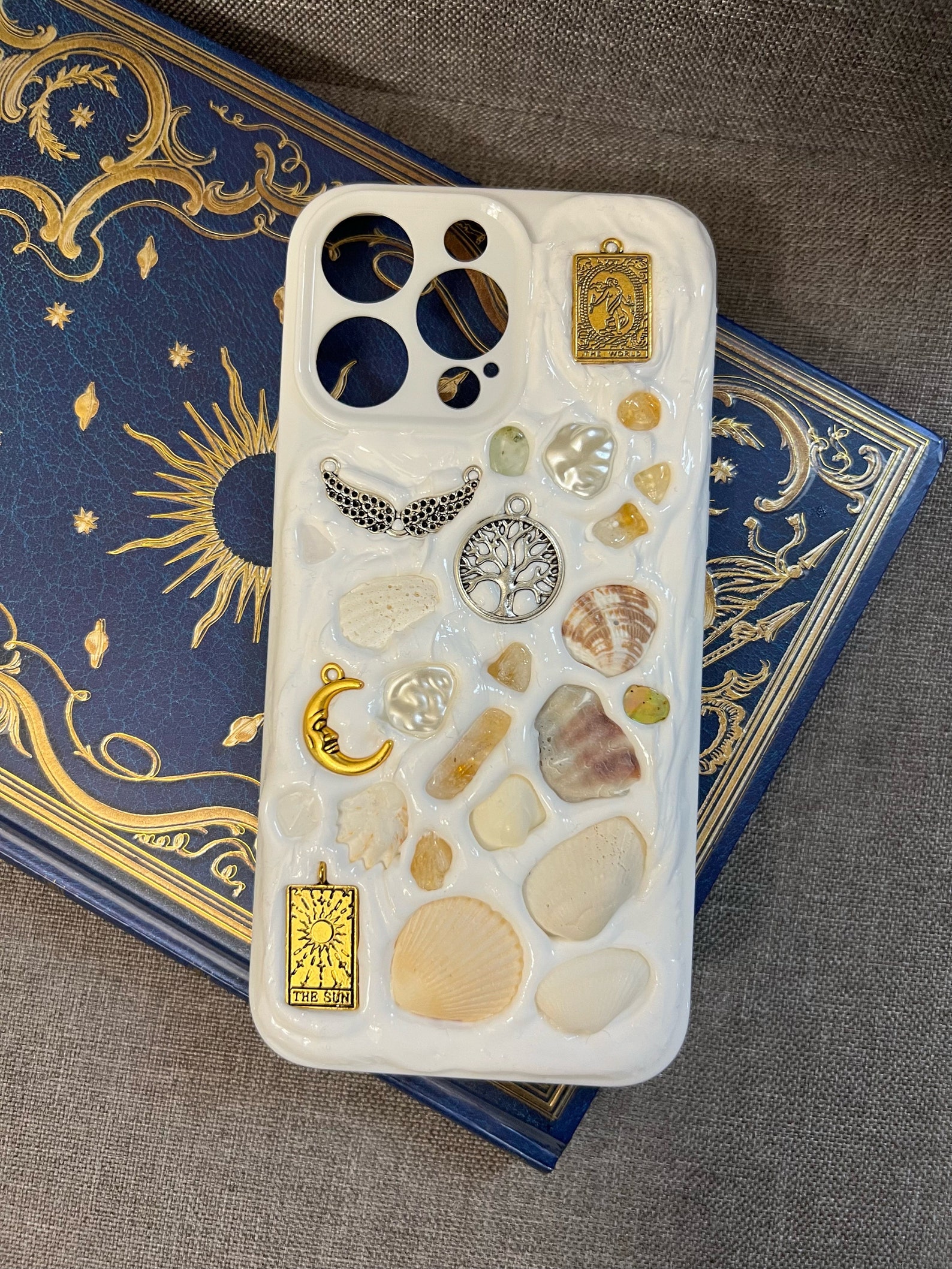 Hand Crafted Seashell iPhone Case, Unique Seasonal Case, Personalized ...