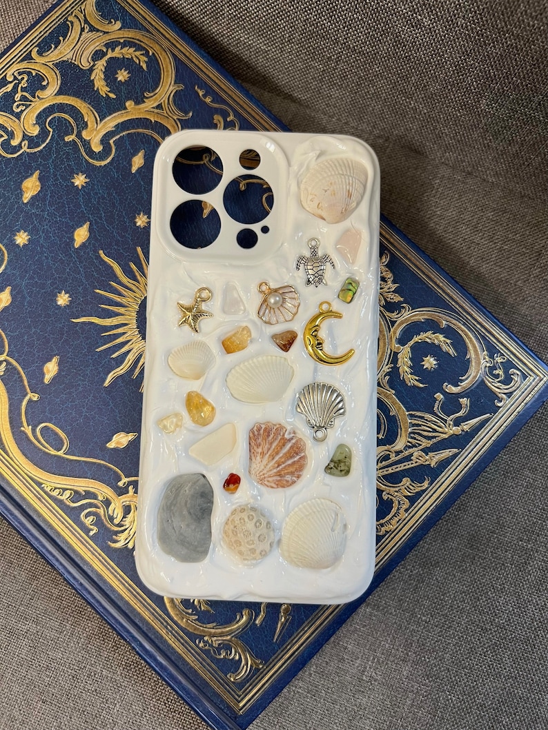 Hand Crafted Seashell iPhone Case, Unique Seasonal Case, Personalized ...