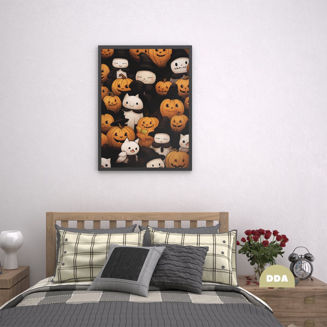 Cute Halloween Png | Charming Halloween PNG: Adorable Cats and Pumpkins ...