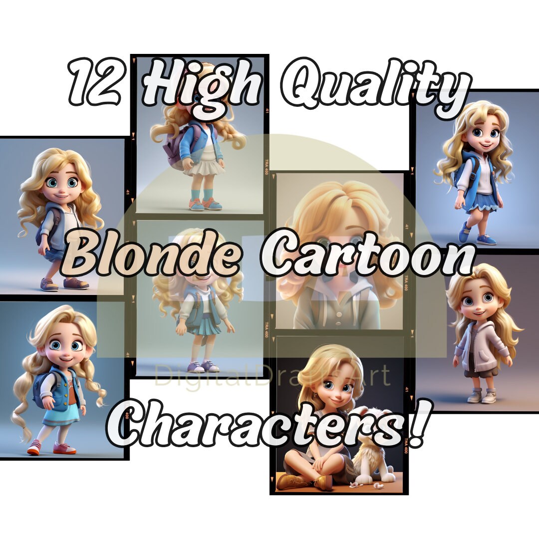 12 Girly Cute High-quality Cartoon Characters | High Quality Cartoons ...