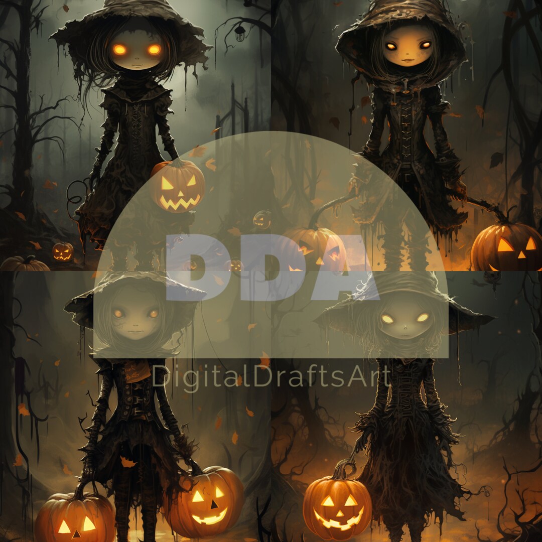 4 High Quality Halloween Characters, High Quality Cartoons, Cartoon ...