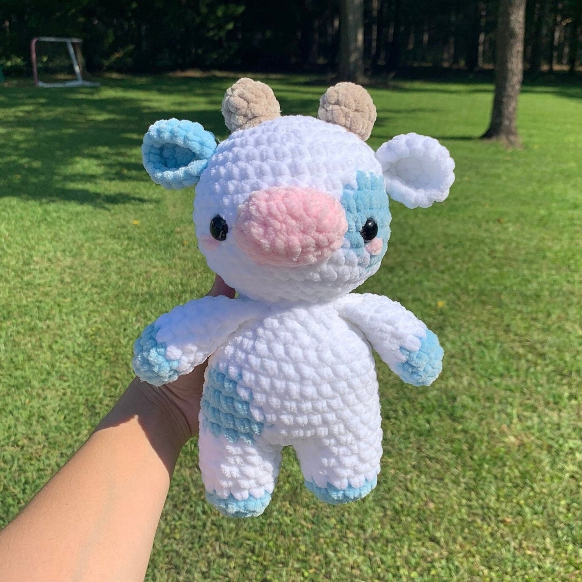 Crochet Blue Cow - Etsy