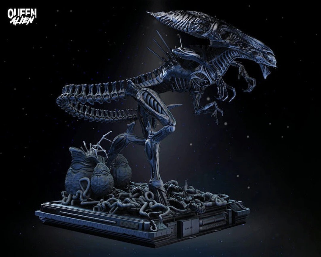 Alien Queen Alien Diorama 3D STL File Ellen Ripley Newt 3D Printer ...