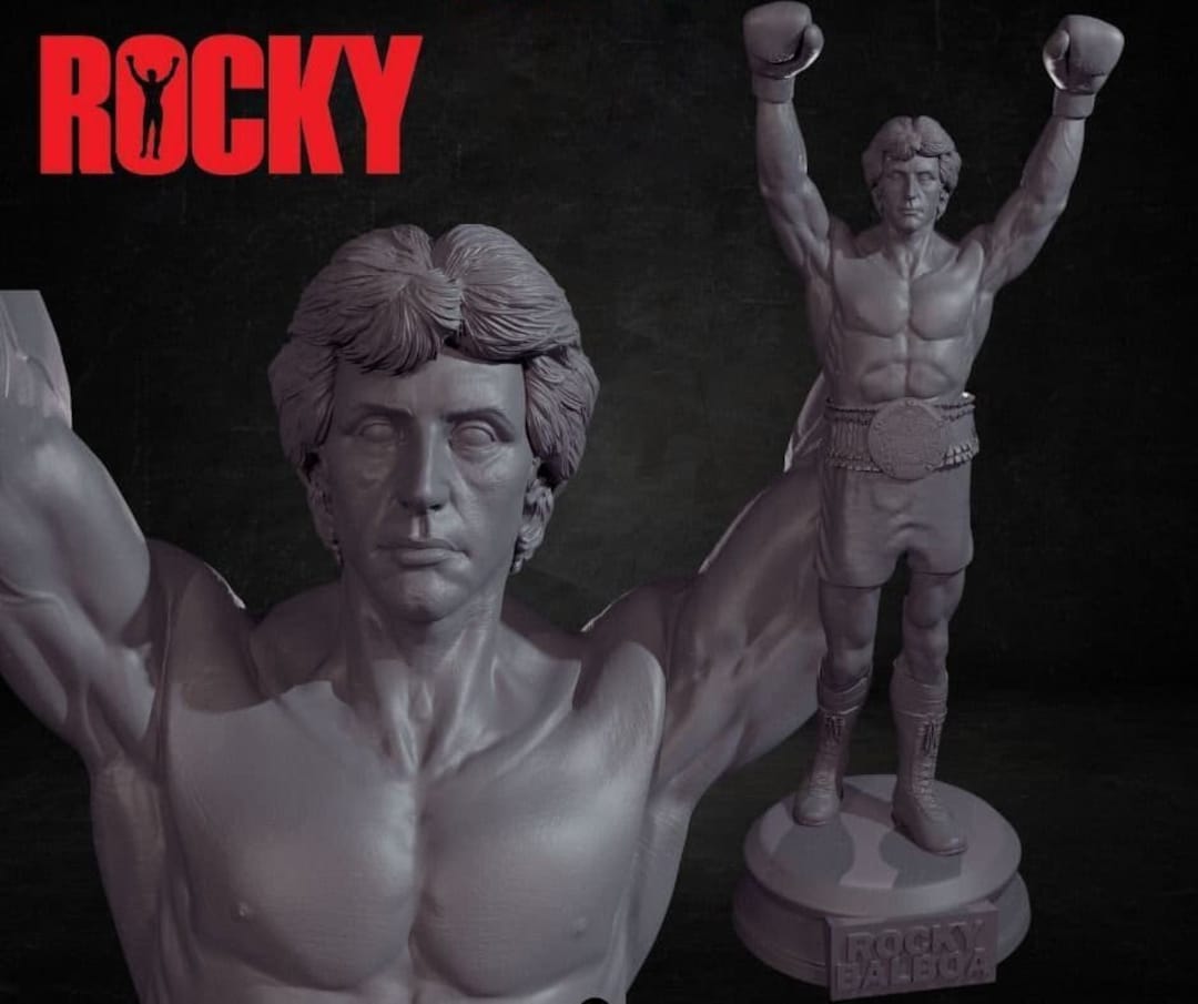 Rocky Balboa Sylvester Stallone 3D STL File Boxing Legend STL File ...