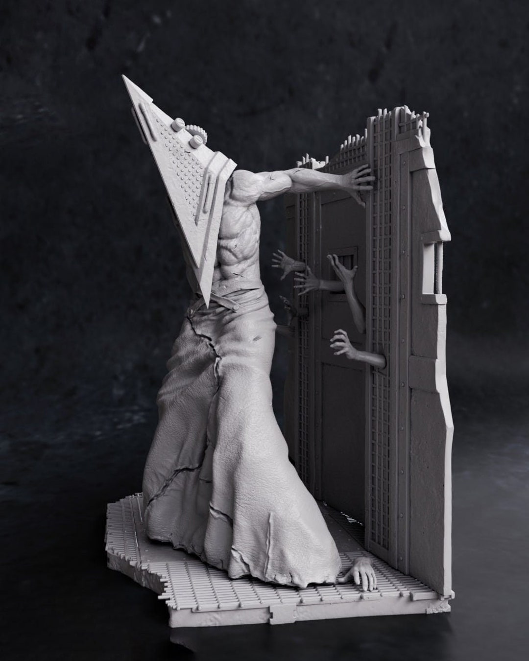 Pyramid Head Silent Hill 3D STL File Legend Scream Elm Street Horror ...