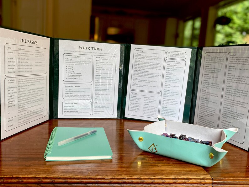 D&D 5e Cheat Sheet for Dms, Pcs, Dungeons and Dragons Fifth Edition - Etsy