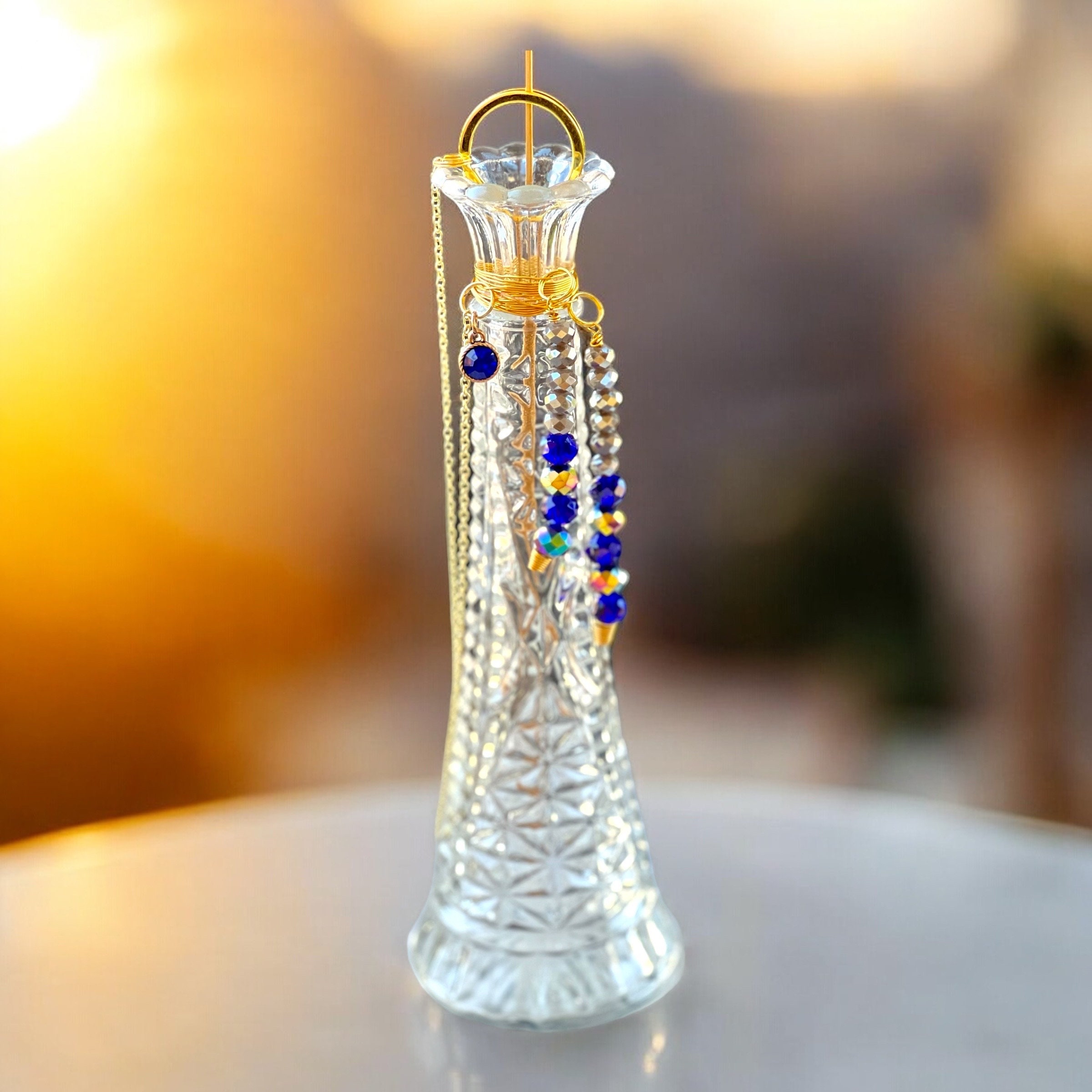 Custom Embelished Incense Bottle - Handmade Desert Inspired Home Decor ...