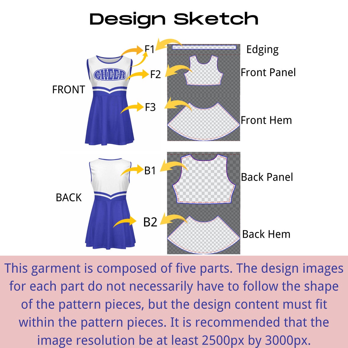 Custom Cheerleading Uniform: Design Your Own Cheer Dress - Etsy