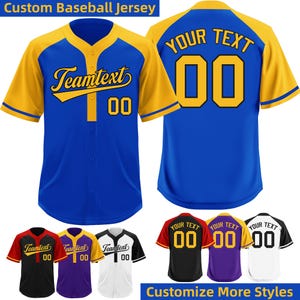 Custom Baseball Jerseys – Add Team Name, Player Number, Logo ...