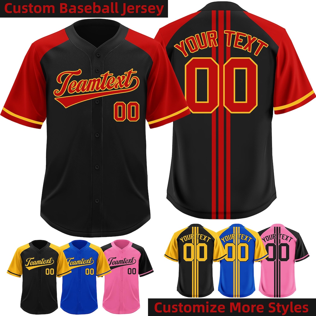 Create Personalized Baseball Jerseys Team Name, Logo, Numbers | Custom ...