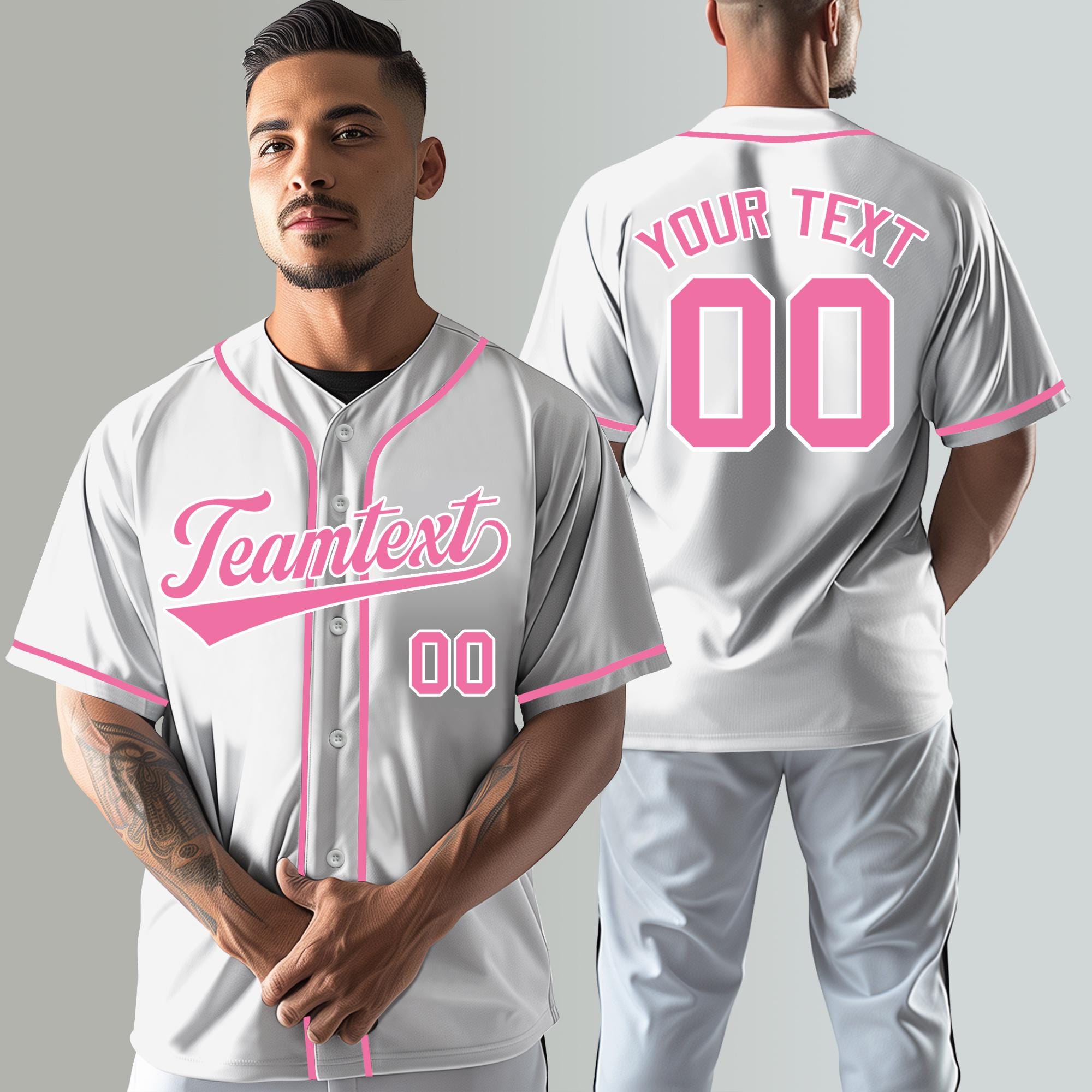 Custom Baseball Jersey Personalized Team Name and Number Sports Uniform ...
