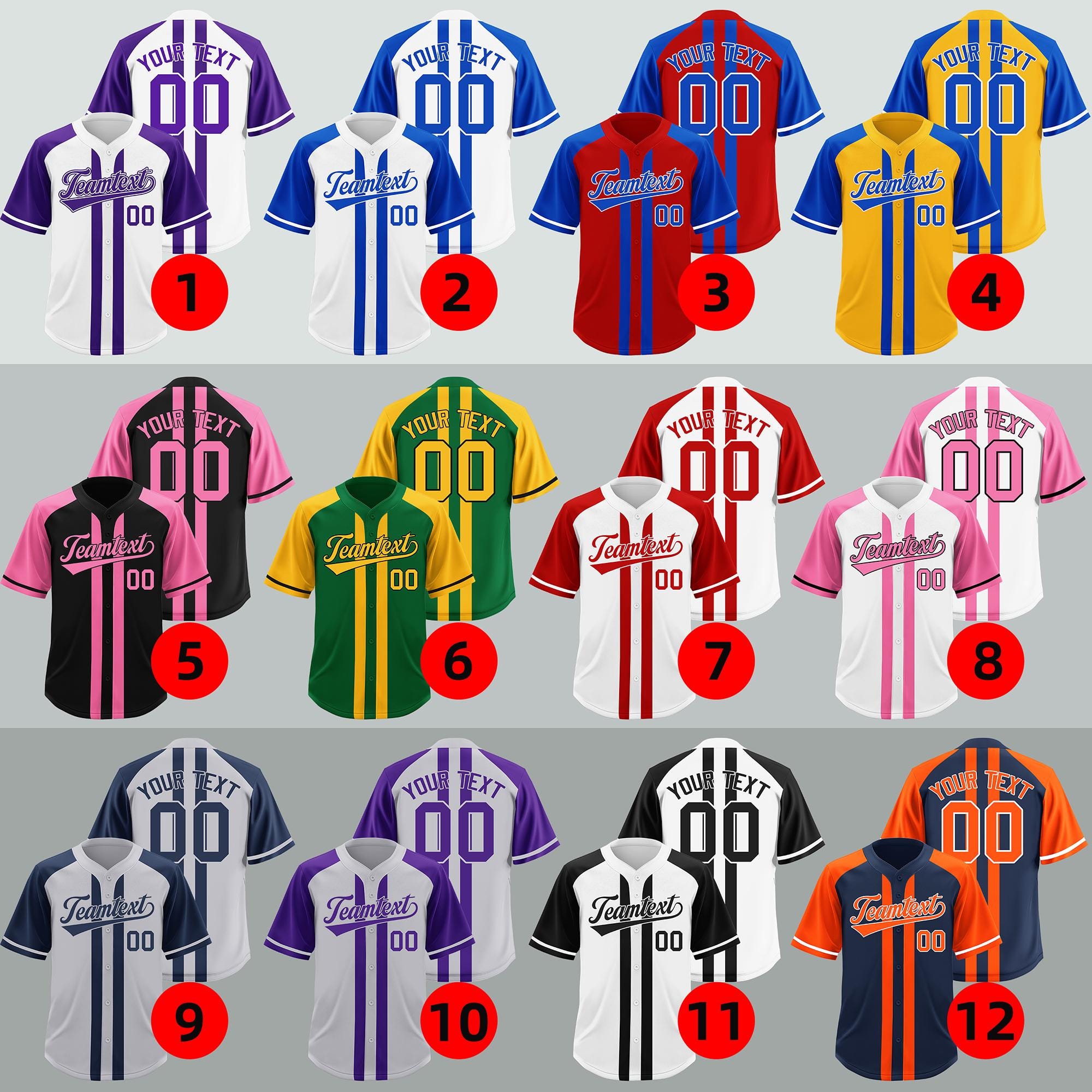 Create Custom Baseball Uniforms With Logos, Player Names, and Numbers ...