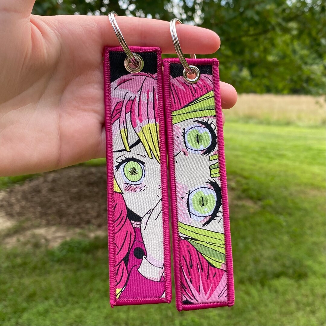 Anime Embroidered Keychain Jet Tag for Otaku Fans, Kawaii Gift, Bag ...