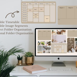 Minimalistic Desktop Wallpaper, Student Aesthetic Background, Timetable ...