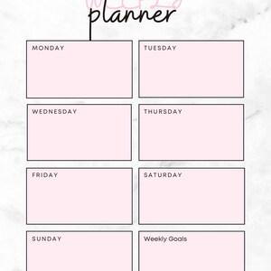 2024 Weekly Planner Printable Digital Weekly Planner Colorful Weekly ...