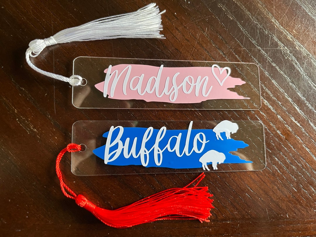 Custom Made Acrylic Bookmark - Etsy